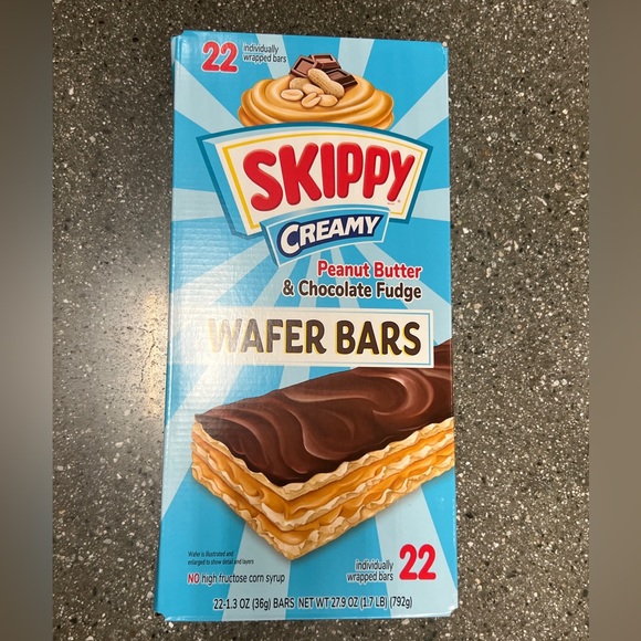 Skippy | Kitchen | Skippy Creamy Peanut Butter Fudge Wafer Bars 223 Oz ...